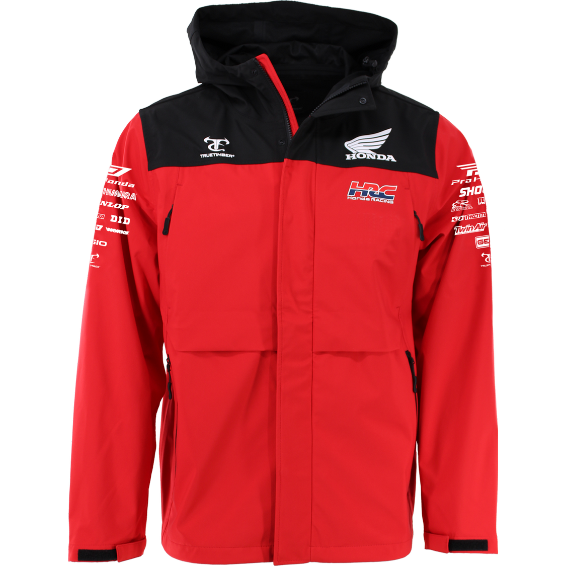 Honda TrueTimber Red and Black Lightweight Waterproof Wind Jacket – The ...