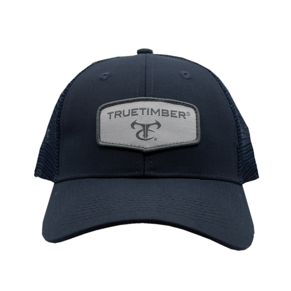 Navy Mesh Cap with Gray Patch - The Official TrueTimber Store
